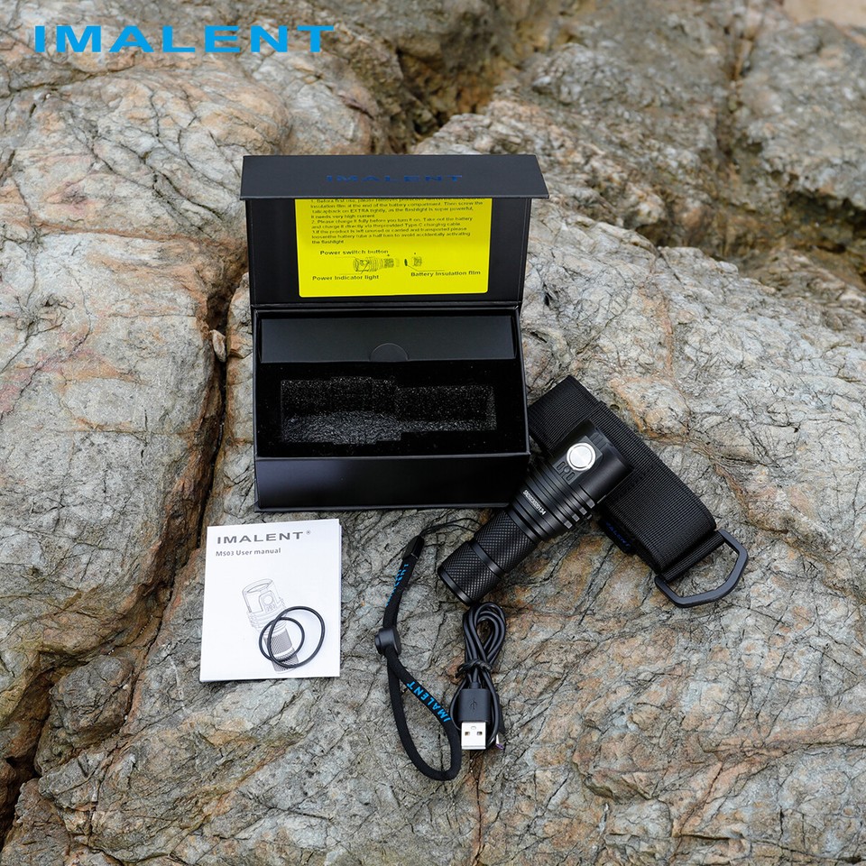 IMALENT MS03 Super Bright LED Pocket Flashlight with 324M Beam Distance ...