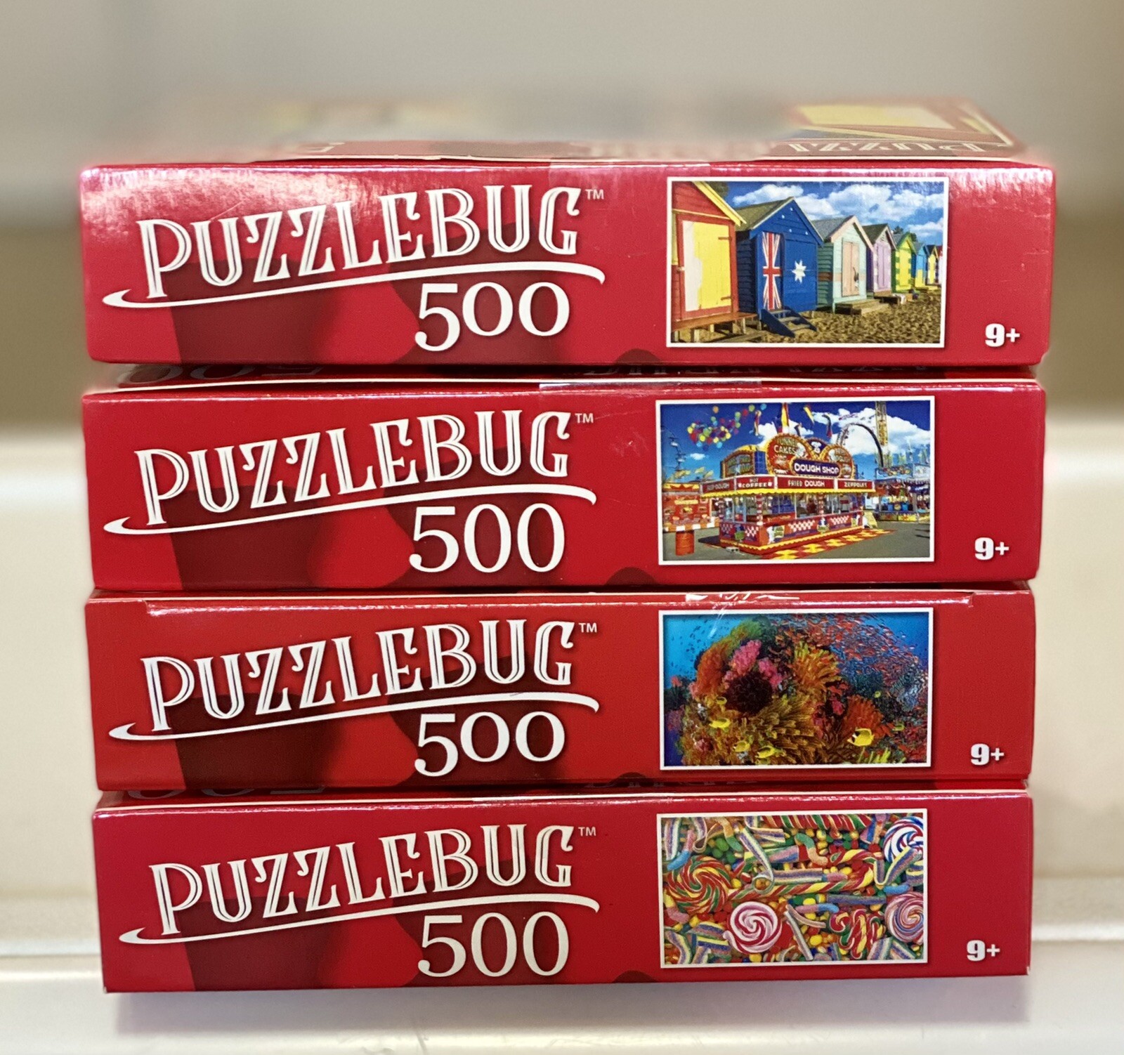 🔥Lot of 4 CrazArt PUZZLEBUG 500-Piece Jigsaw Puzzles free Shipping | eBay