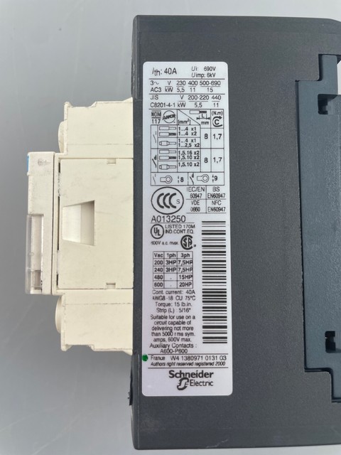 Schneider Electric Control Relay 24v DC A013250 for sale online | eBay