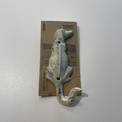 Hooked On You Cast Iron Hook Dog Tail Design White Item 714573 | eBay