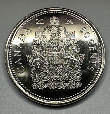 2024 Canada 50 Cent Piece Coin from RCM Rolls. Uncirculated Beautiful ...