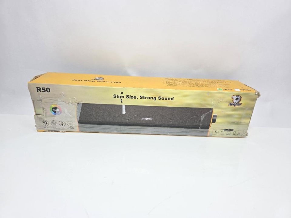 SOULION R50 Bluetooth Computer Speakers, 3.5mm PC Sound Bar for Desktop ...