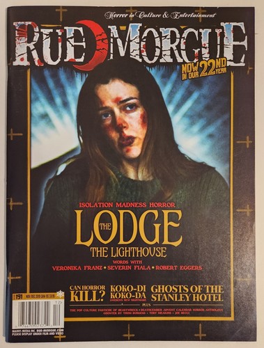 Rue Morgue Magazine #191 (Nov/Dec 2019 Marrs Media) VF The Lodge Cover ...
