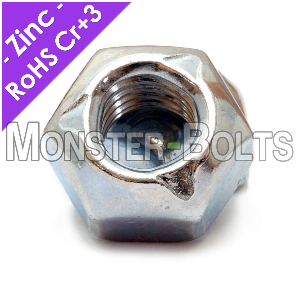 Hex Cone Prevailing Torque Lock Nuts Stover DIN 980V Zinc Class 10 M6 ...