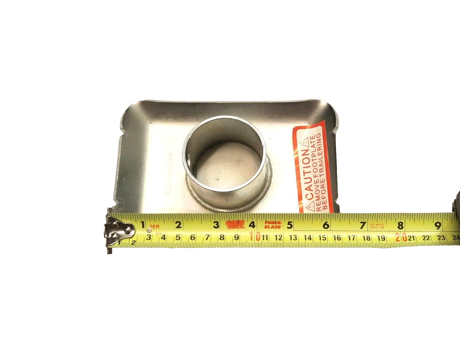 Zinc Plated Trailer Jack Foot w/ Pin 2" Extended Fits 2,000 - 5,000 Lbs ...