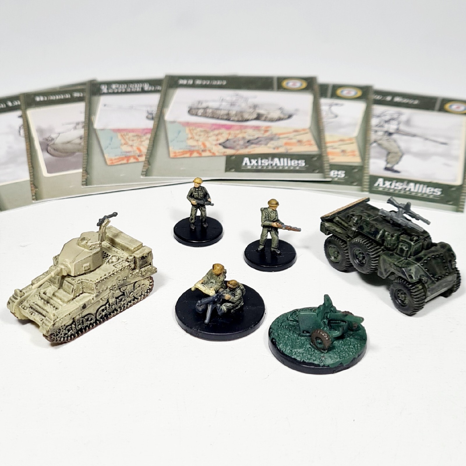 Axis & Allies Base UK M3 Stuart Humber Scout Vickers 6-Pounder ...