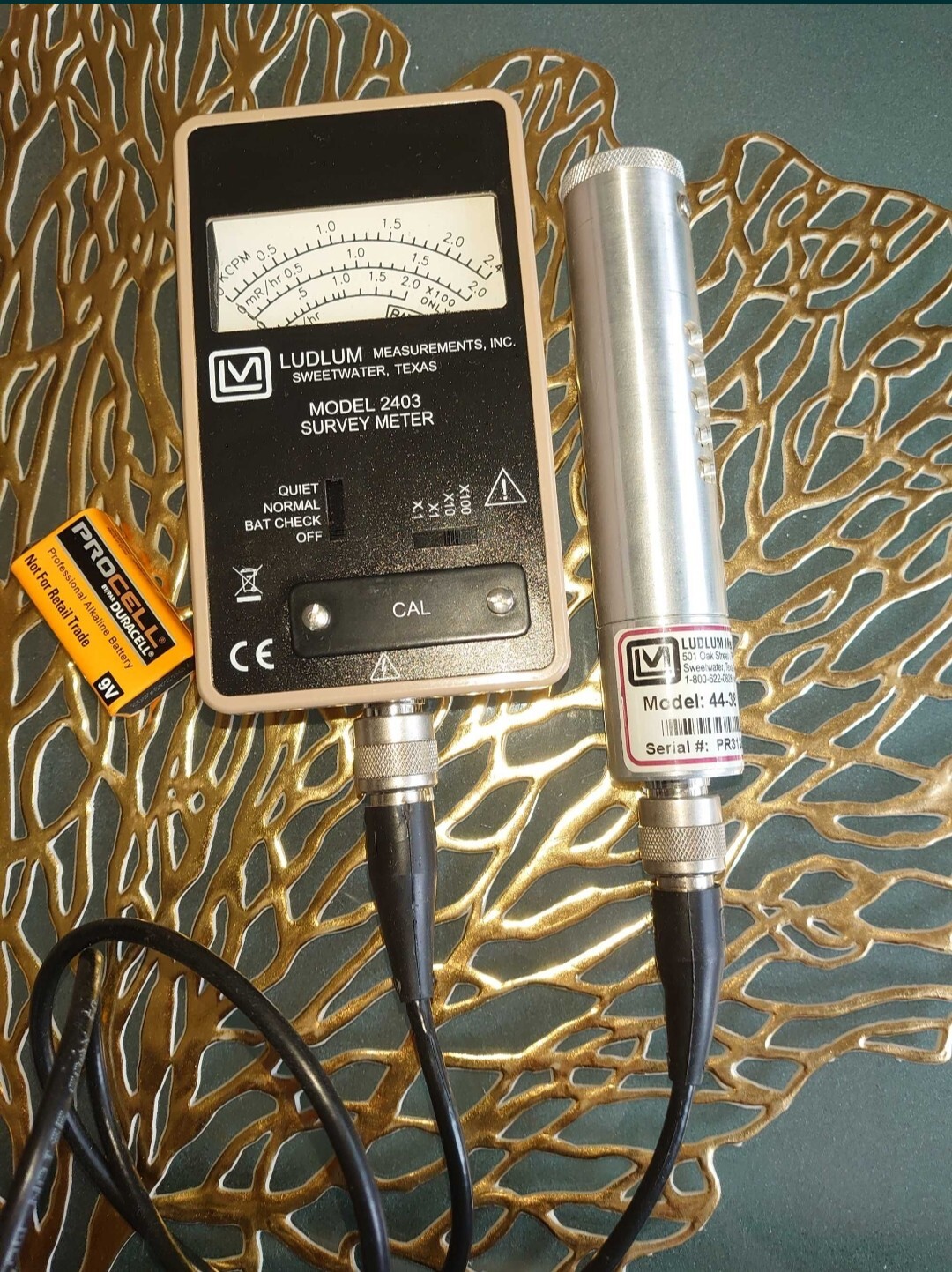 Ludlum Model 2403 Survey Meter + Model 44-38 Detector | eBay