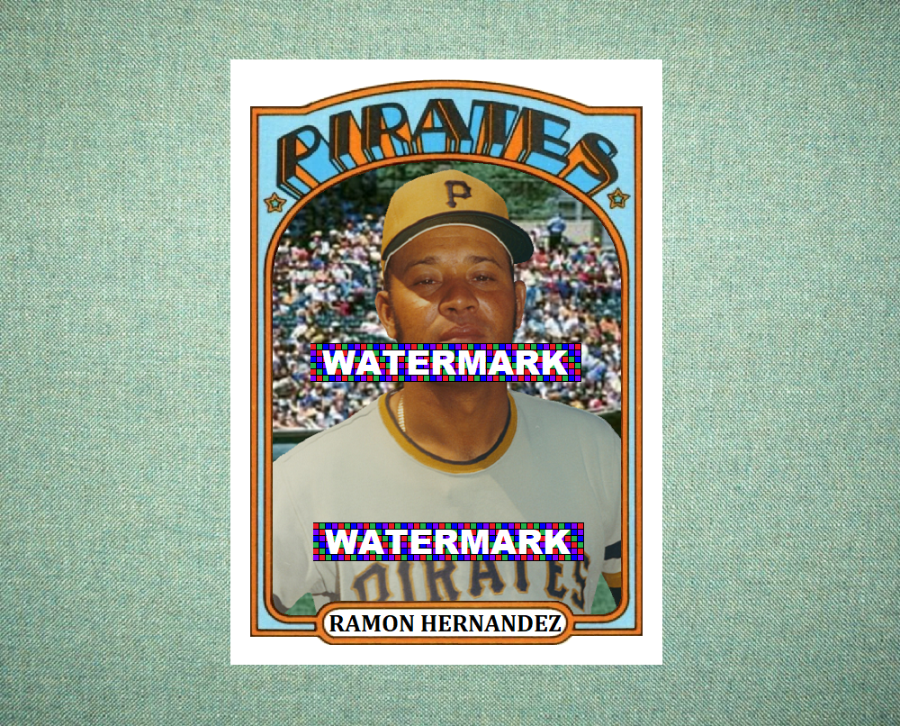 Ramon Hernandez Pittsburgh Pirates 1972 Style Custom Baseball Art Card ...