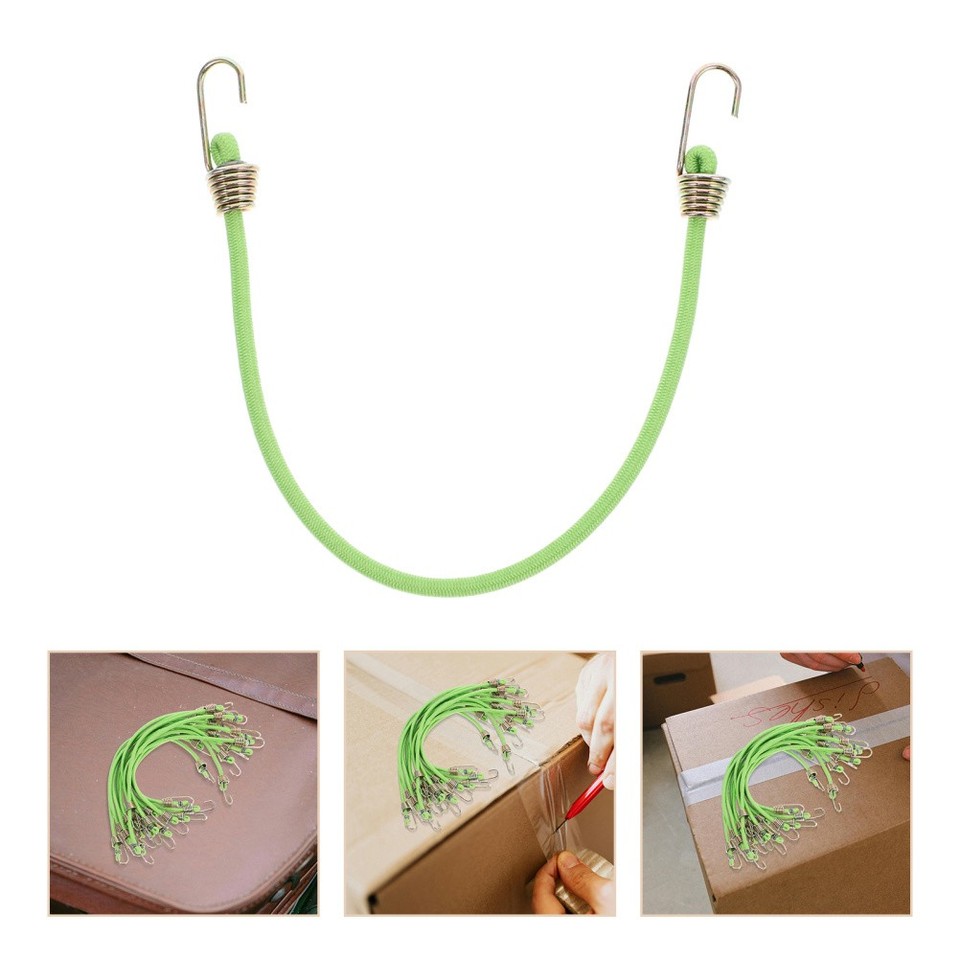 15 Pcs Elastic Cord with Hook Wire Clips for Cords Bungee Carabiner ...