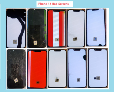 1 X iPhone 14 Bad LCD Screen Cracked Glass apple | eBay
