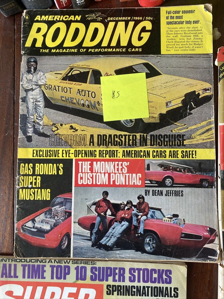1960s Drag Racing Magazine Lot Of 8 American Rodding, Super Stock ...