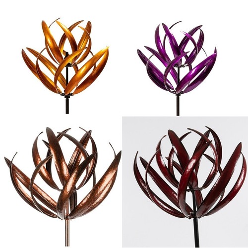 Lotus Windmill Metal Garden Sculpture 210 cm | eBay Australia