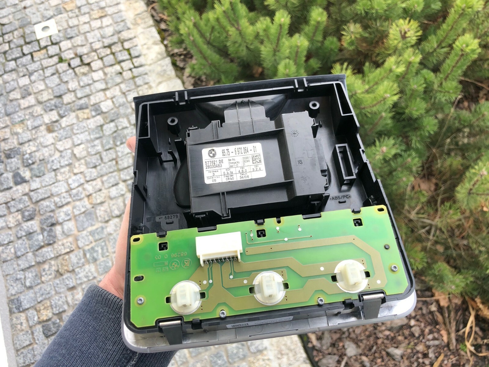 BMW E90 E92 328i 330i 335i M3 REAR OVERHEAD PANEL DOME LIGHT GRAY ALARM ...