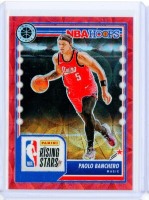 2023-24 Panini NBA Hoops Premium Stock PAOLO BANCHERO Red Scope Prizm ...