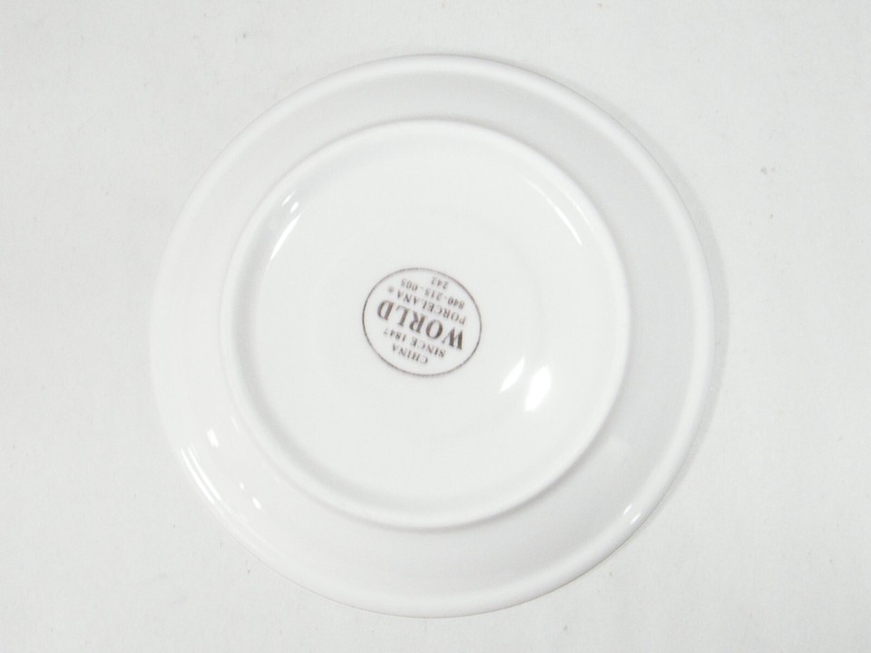 WORLD TABLEWARE LIBBEY #840-215-005, 5.5" DOUBLE WELL SAUCERS (34) PACK ...