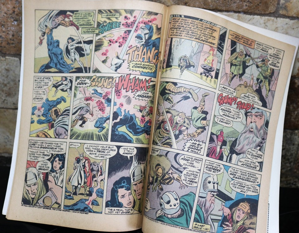 Mighty Thor #220 Vintage 1974 Marvel Comic Lady Sif John Buscema Gerry ...