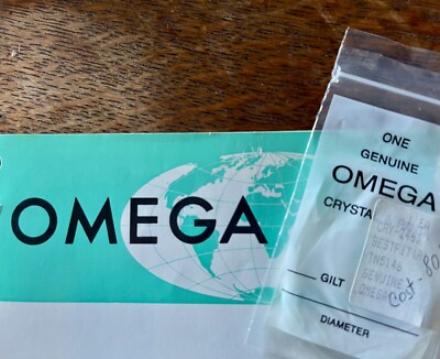 Vintage Omega watch thick round glass original crystal CRY-2463 part ...