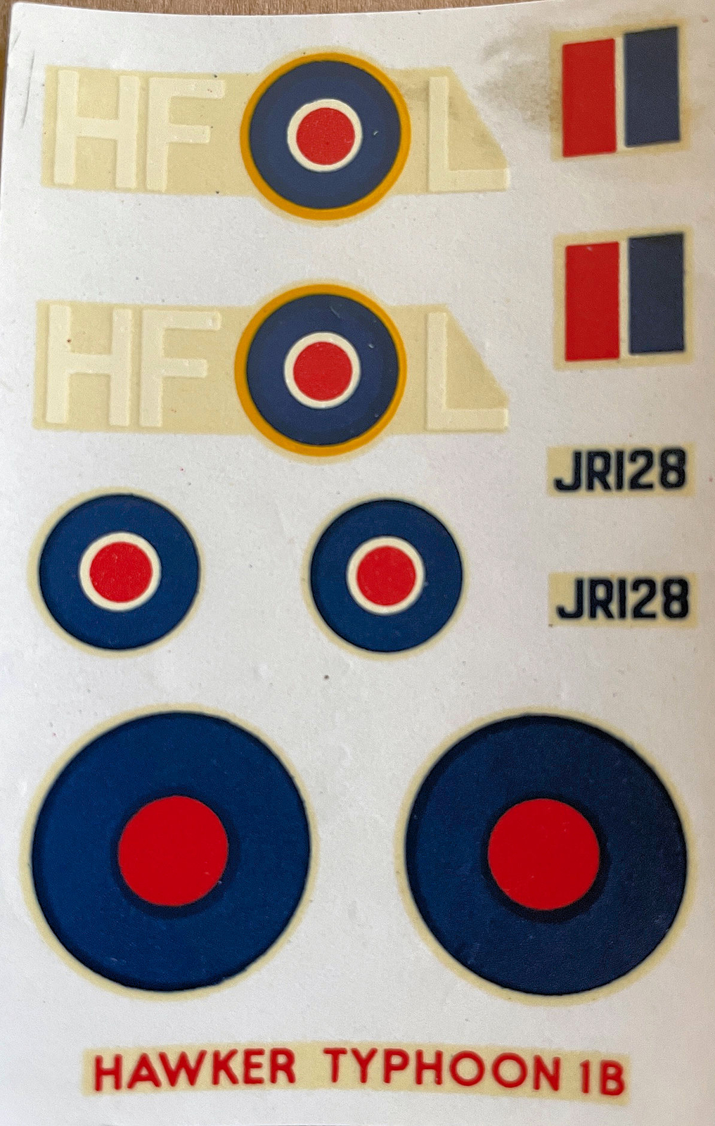 AIRFIX 1/72-SCALE WW2 RAF HAWKER TYPHOON Mk.Ib FIGHTER-BOMBER *DECALS ...