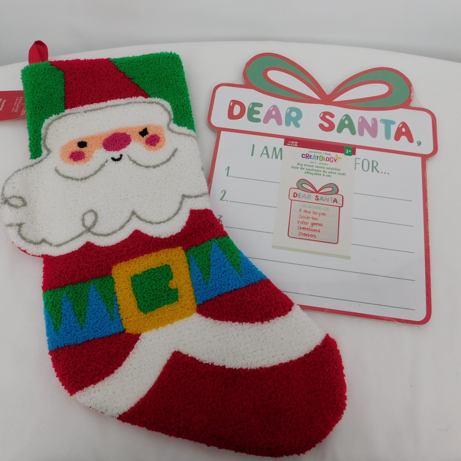 Ashland Christmas Stocking with Creatology Dry Erase Santa Claus ...