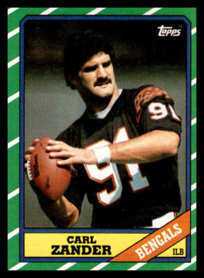 1986 Topps Carl Zander #264 Cincinnati Bengals FREE SHIPPING | eBay