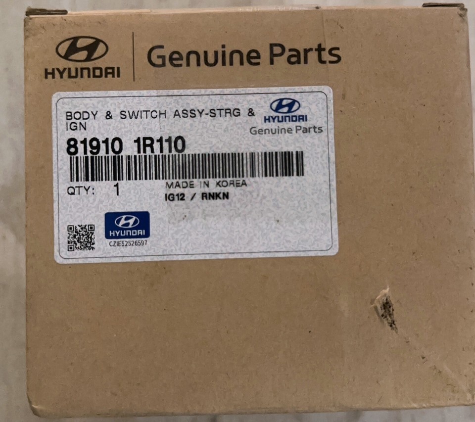 2012-2017 Genuine Hyundai Accent Steering Lock 81910-1R110 OEM | eBay