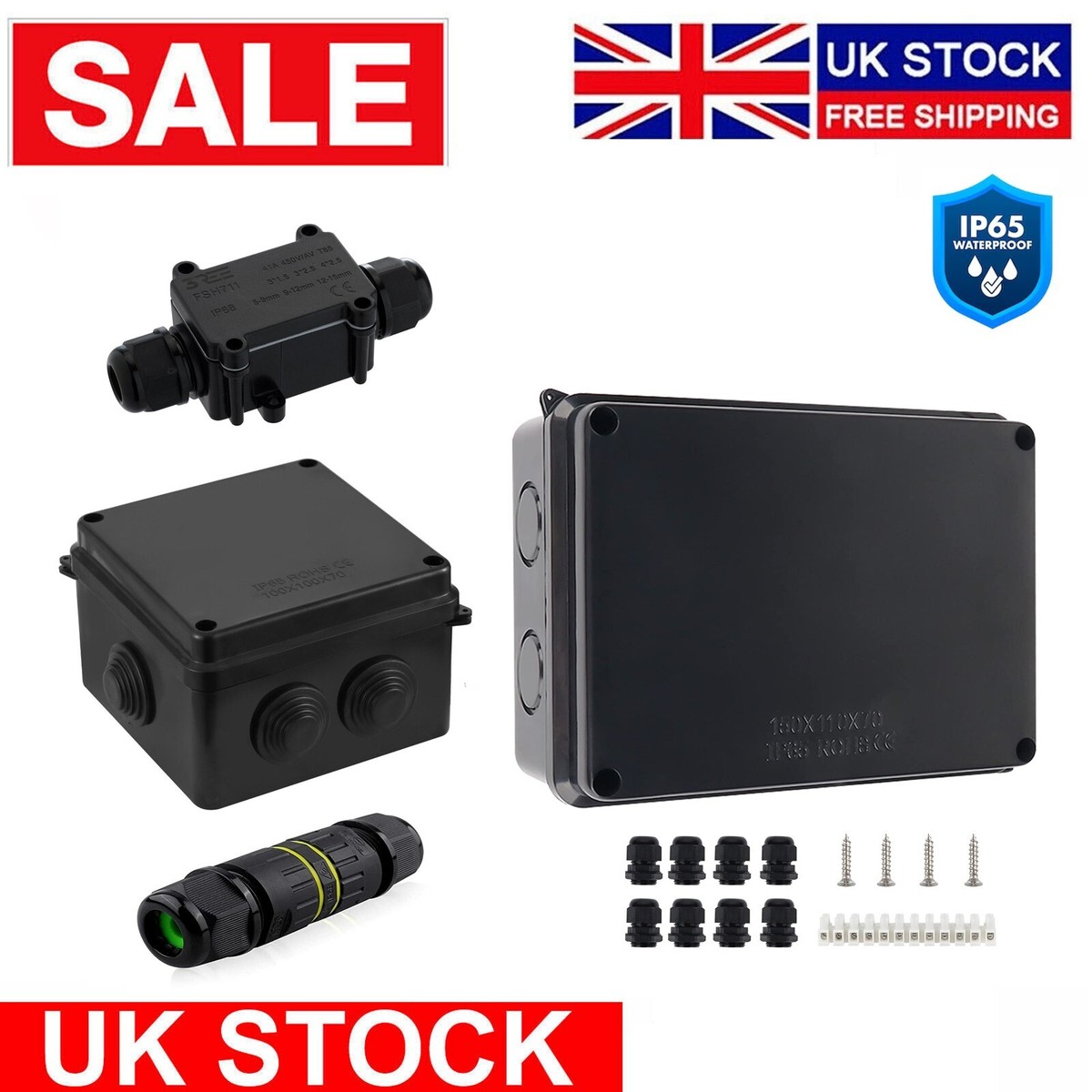 Thin Electrical Junction Box Junction Box For Flat Cable Combi Series