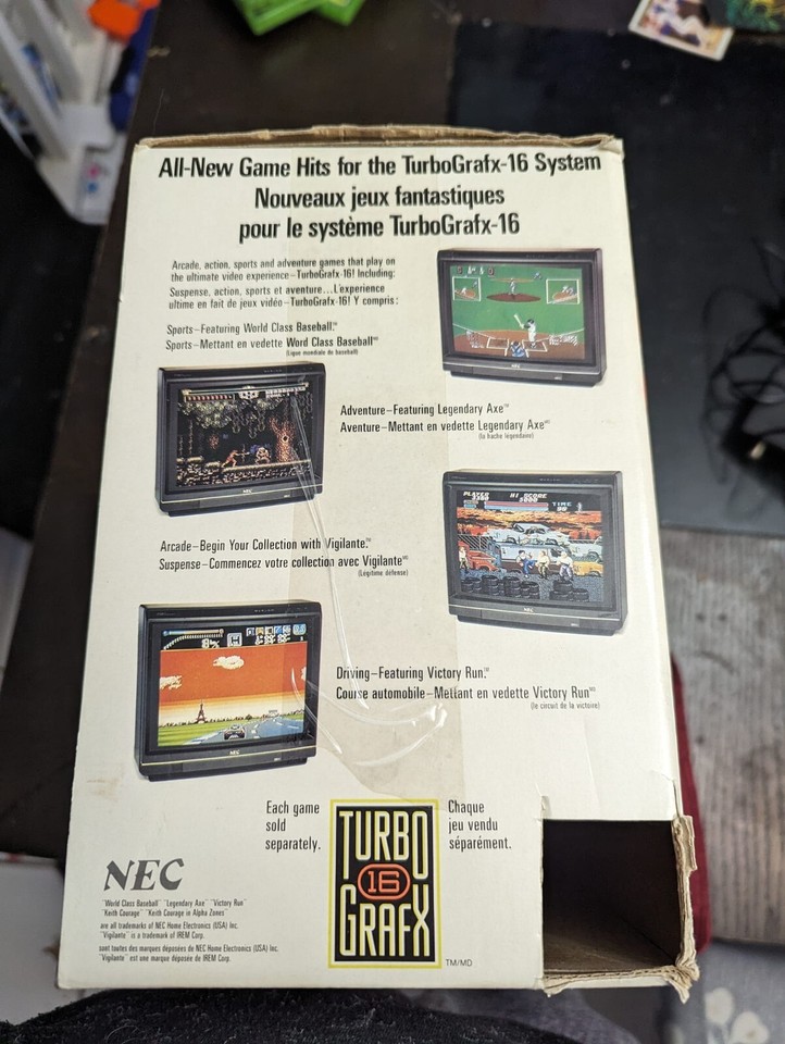 NEC TurboGrafx Turbo Grafx 16 TG16 Console In Box Nice | eBay