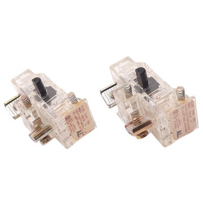 Lot of 2 Square D 9001KA3 Contact Blocks for 30mm Button, 1NC, 600V 10A ...