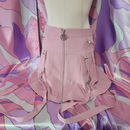Killstar Skirt Medium Pastel Pink Mini Goth Womens Cosplay Halloween ...