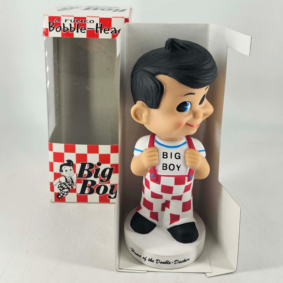 FUNKO 1998 Bob's Big Boy wacky wobbler bobblehead figurine white base ...