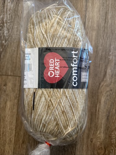 Yarnspirations Red Heart Yarn Washed Beige COMFORT 649 Yrd 12 Oz New | eBay