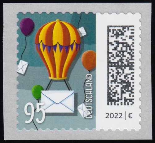 3873 Welt der Briefe 95 Cent Ballonpost, sk aus Markenbox ENS ...