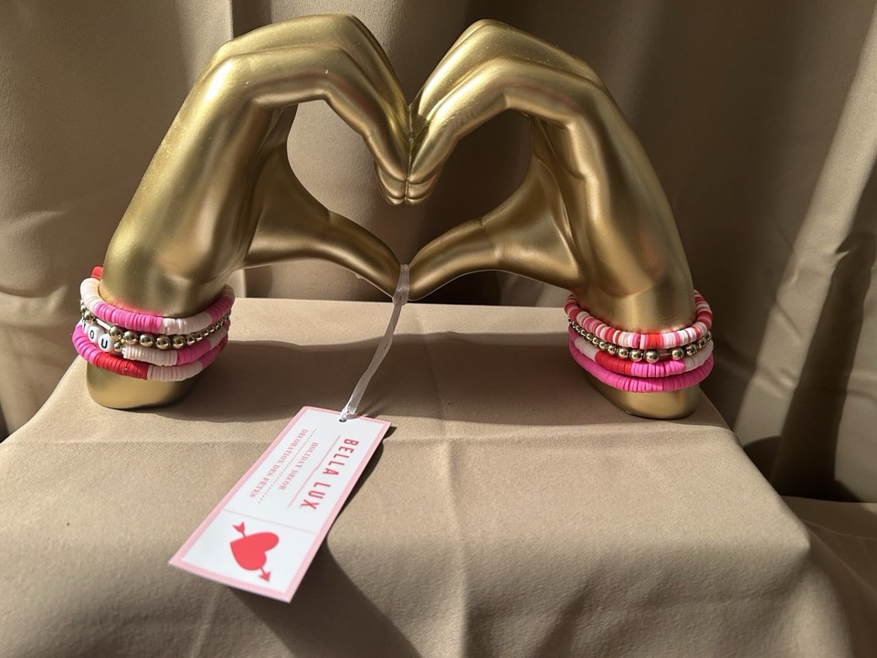 Bella Lux Heart Hands Sculpture | eBay