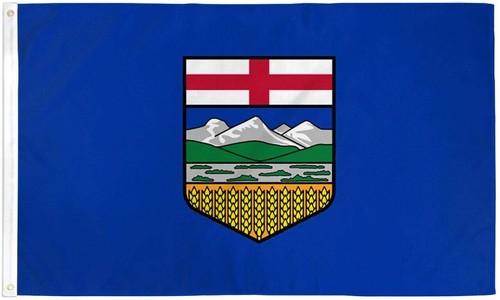 10 x "ALBERTA" flag 3x5 ft polyester banner Canada Canadian Province ...