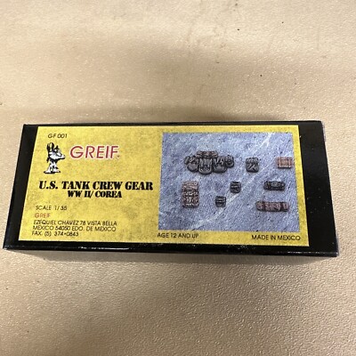 Greif GF001 1/35 Scale US Tank Crew Gear WWII/Korea Resin Detail Set | eBay