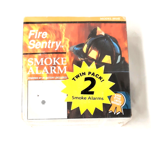 LOT OF 2 Kidde Fire Sentry Smoke Alarm White 0914E Battery Powered | eBay