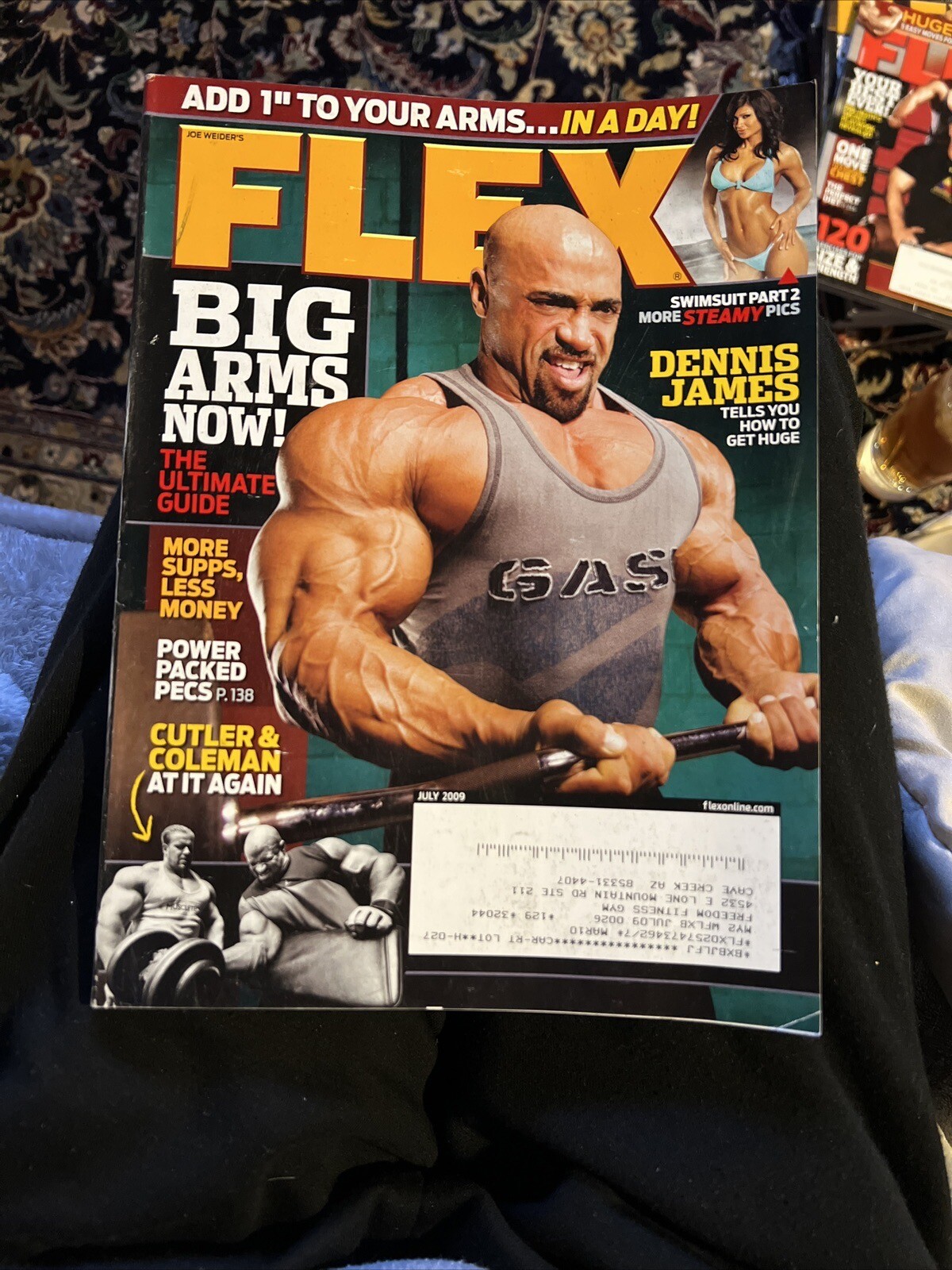 Flex Magazine July 2009 Vol 27 #5 Dennis James and Jay Cutler No Label ...