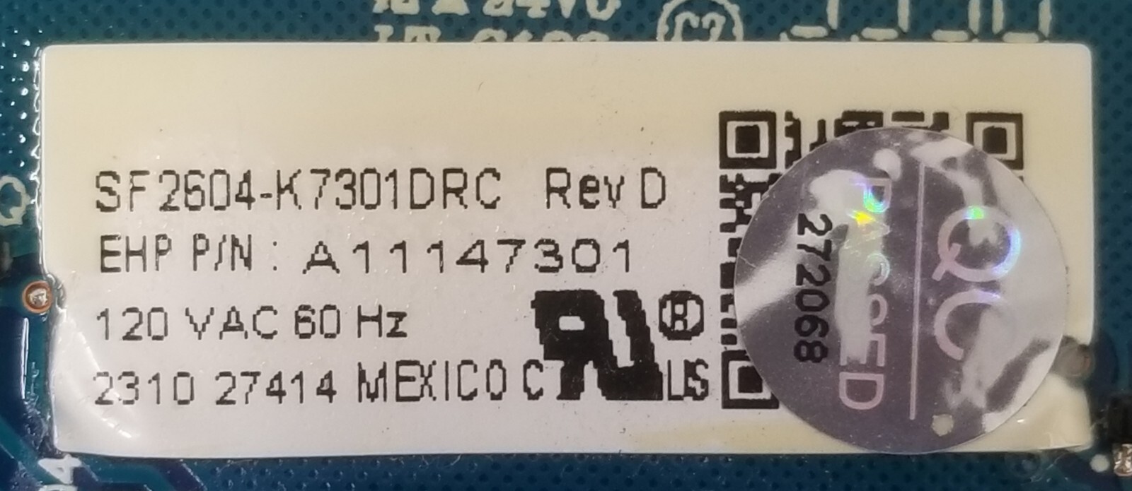 OEM Frigidaire Dishwasher Control A11147301 Guarantee & Free Same Day ...