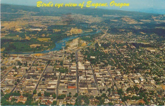 Aerial View Of Eugene Oregon Aerial View Of University Of Oregon
