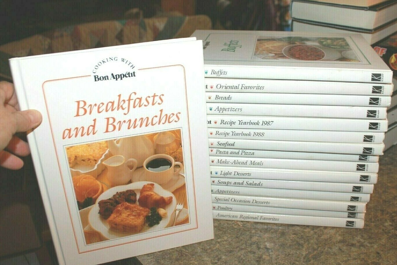 SET OF 16 COOKING WITH BON APPETIT RECIPE COOKBOOKS - KNAPP PRESS 1980s ...