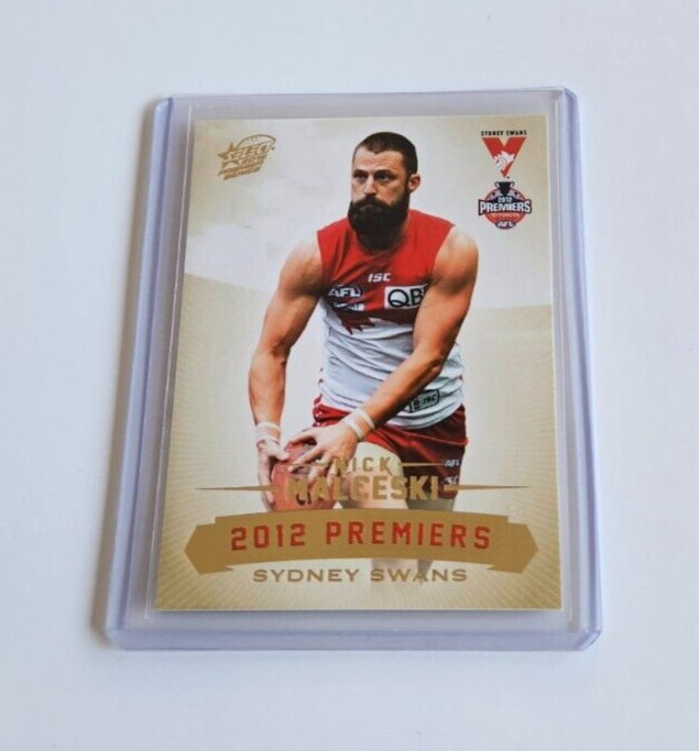 2012 AFL SELECT PREMIERSHIP CARD SYDNEY SWANS NICK MALCESKI - PC20 | eBay