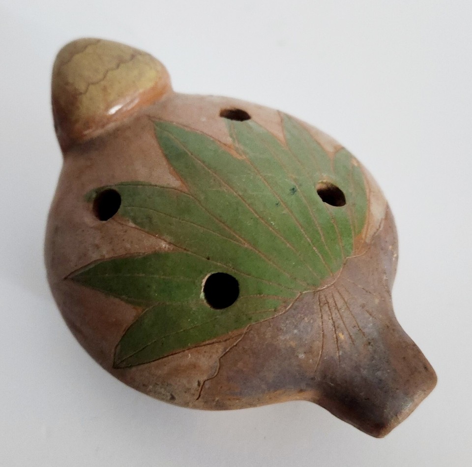 Aztec Style Ocarina Flute Art Pottery Turtle Mayan Whistle | eBay