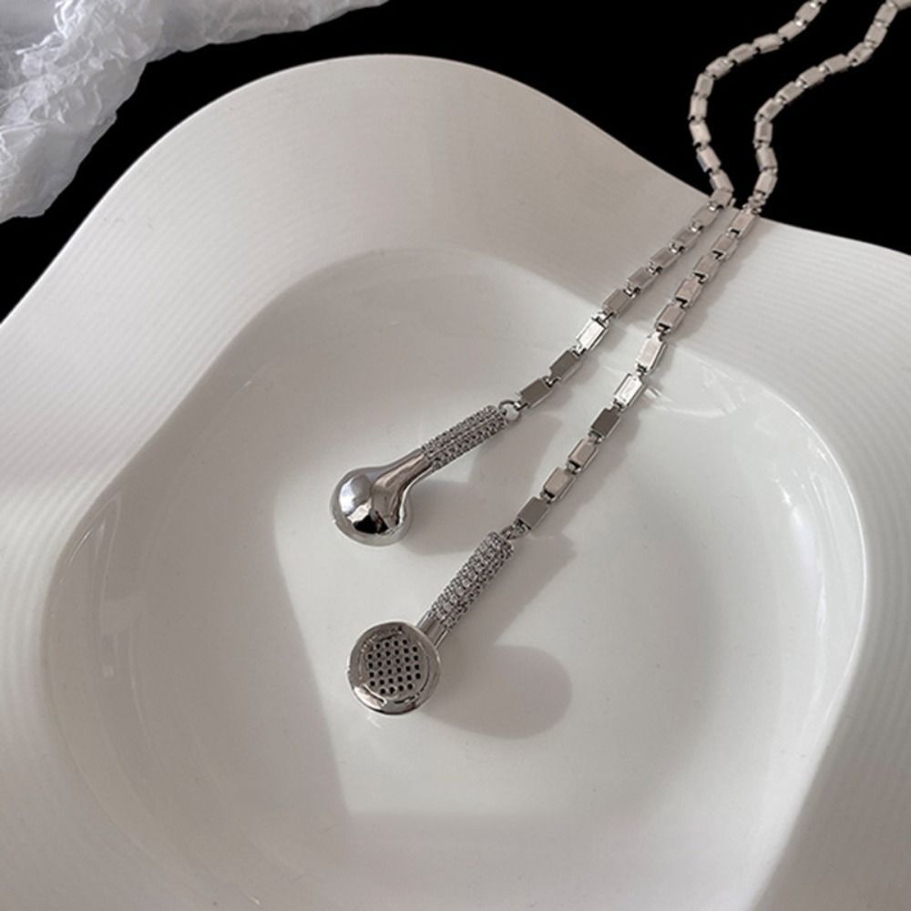 Trendy Gift Party One Layer Headset Shape Pendant Chain Necklace | eBay