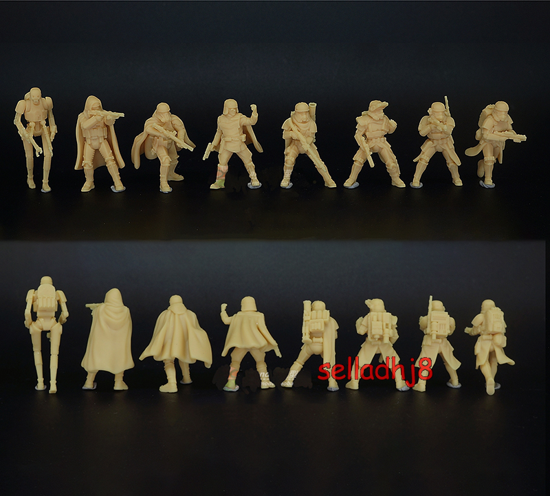 Uncolored 1/72 Star Wars Series Delta Force 8 soldiers Resin Model NEW ...