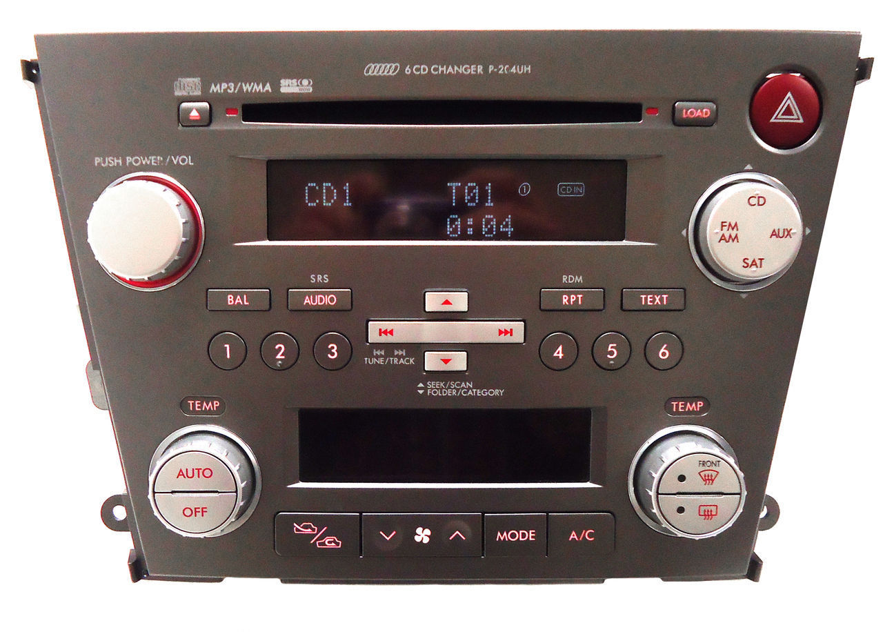 2007 SUBARU Legacy outback 6 Disc MP3 CD Changer Player Auto Climate P ...