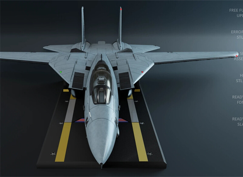 F-14 Tomcat 3D Print Garage Kit Figure Model Kit Unpainted Unassemble ...