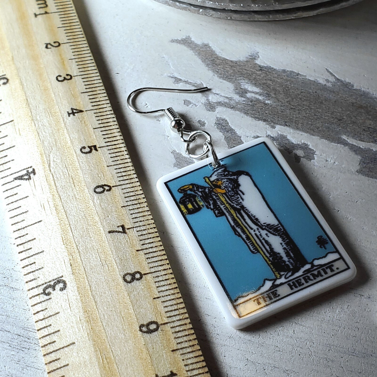 Mystical Tarot Card The Hermit Oracle Archetype Lightweight Earrings | eBay