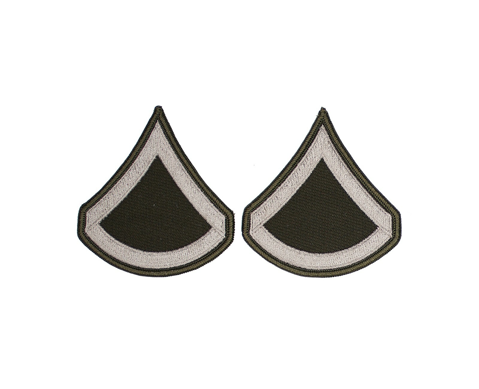 AGSU U.S. Army E3 Private First Class Chevron Sew On Rank Female (pair ...