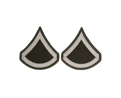 AGSU U.S. Army E3 Private First Class Chevron Sew On Rank Female (pair ...