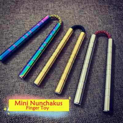 Mini Nunchakus Finger Toys Antistress Spin Stick Thumb Toy Hand Novelty ...